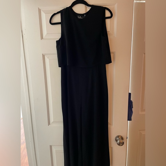 Lulus | Pants & Jumpsuits | Black Lulus Cropped Leg Jumpsuit With Open ...